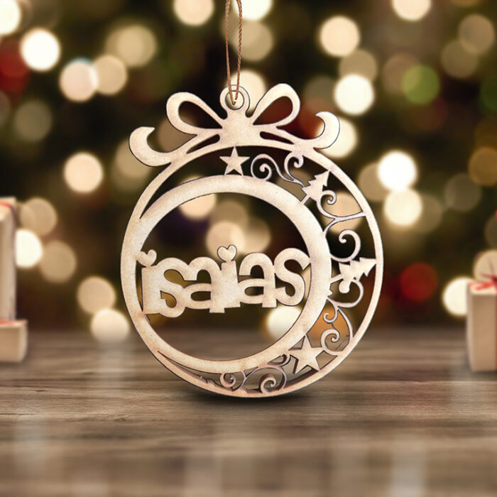Esferas de madera con nombre ¡La mejor decoración para navidad ...